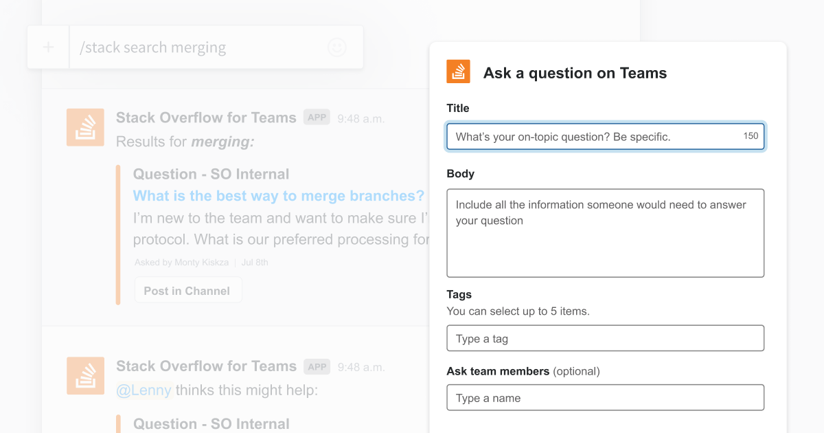 Our latest Slack integration - Stack Overflow