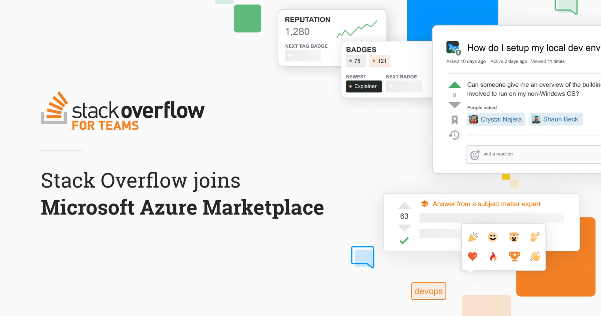 Stack Overflow joins Microsoft Azure Marketplace as ChatOps rise in popularity - Stack Overflow