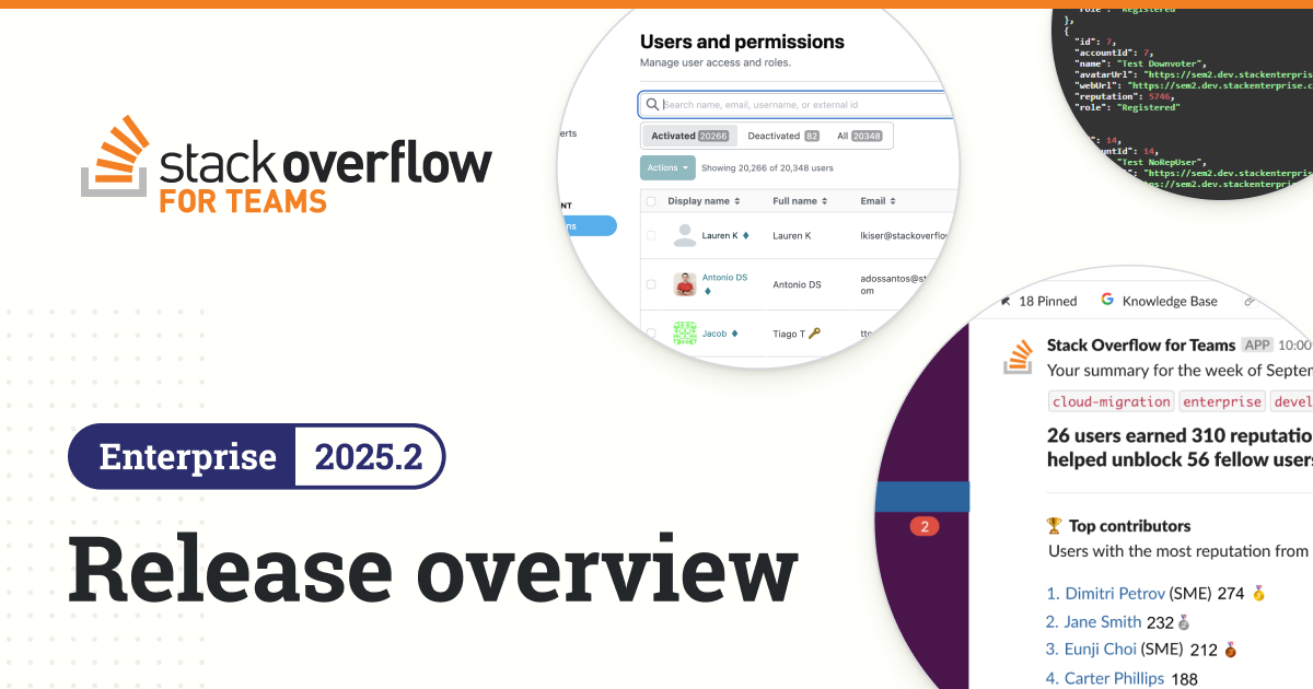 Boosting collaboration and control: New features for Stack Overflow for ...